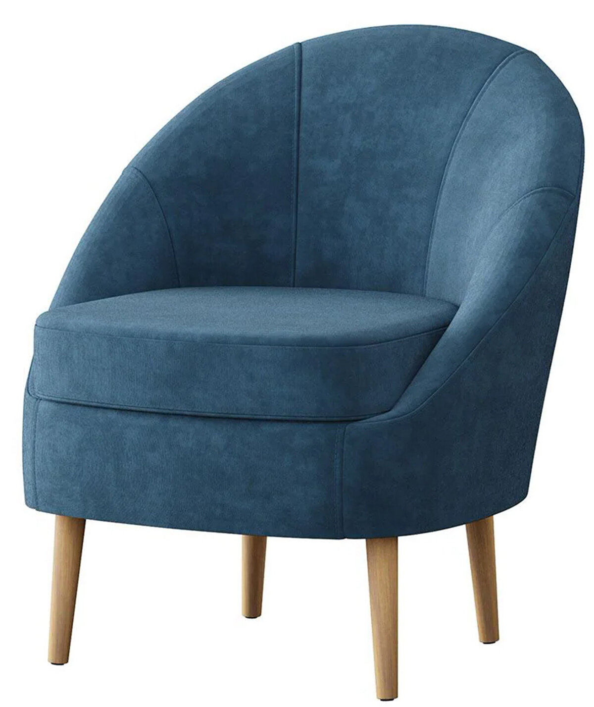 Кресло Комо модель 005, с деревянными ножками, велюр Вивальди 13