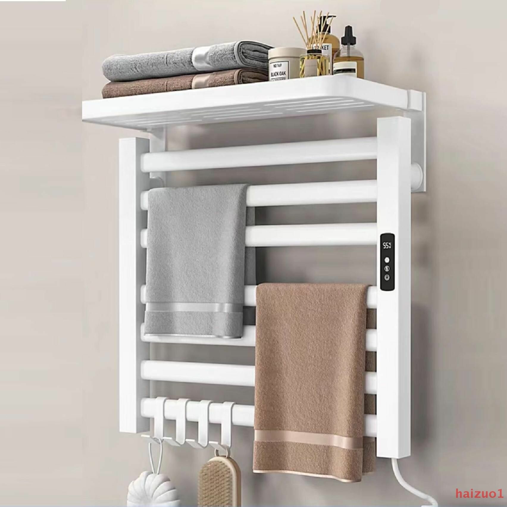 Электрическая вешалка для полотенец, интеллектуальное отопление, материал из алюминиевого сплава, 500мм * 500ммформа Лесенка
