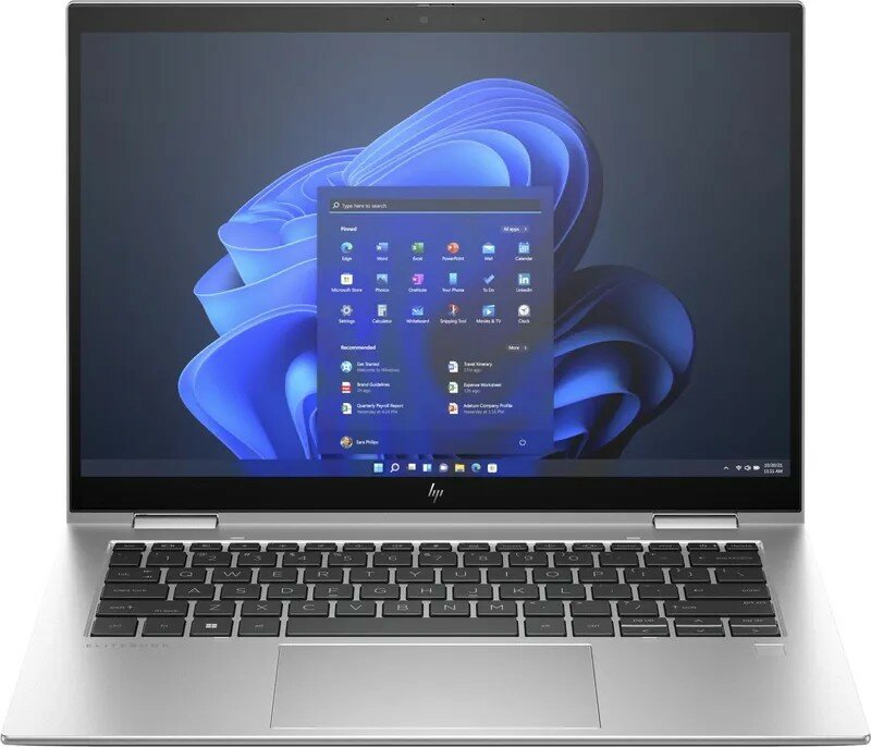 Ноутбук HP EliteBook x360 1040 G10 14", Intel Core i7 1355U 1.7ГГц, 10-ядерный, 16ГБ 512ГБ SSD, Intel Iris Xe graphics, Windows 11 Professional, серебристый (9m491at)