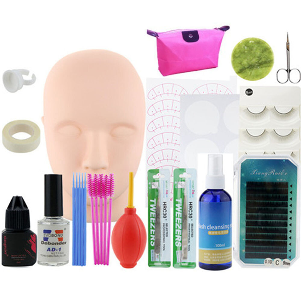 Techshow Набор инструментов для наращивания ресниц из 19 предметов, разноцветный