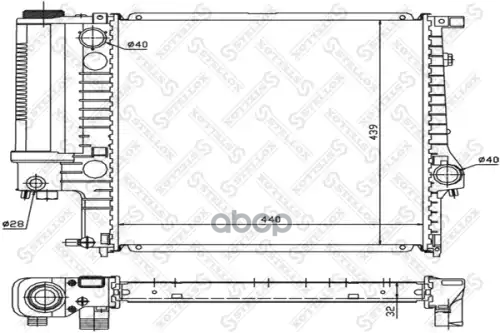 Радиатор системы охлаждения Stellox арт. 10-25023-SX