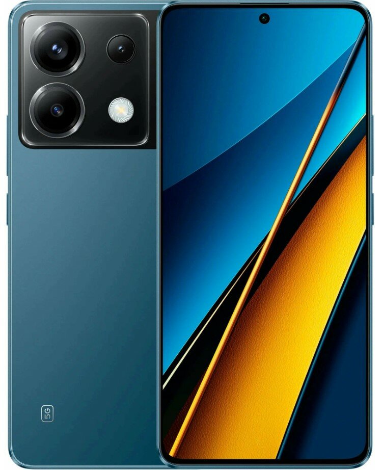 Смартфон Xiaomi POCO X6 5G 12/512 ГБ NFC Global, Blue, синий