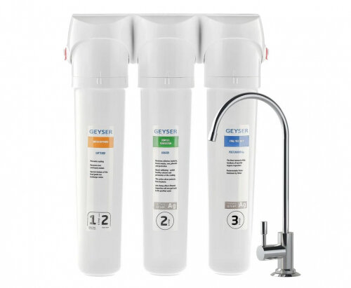 Фильтр для воды под мойку Гейзер Смарт для жесткой воды