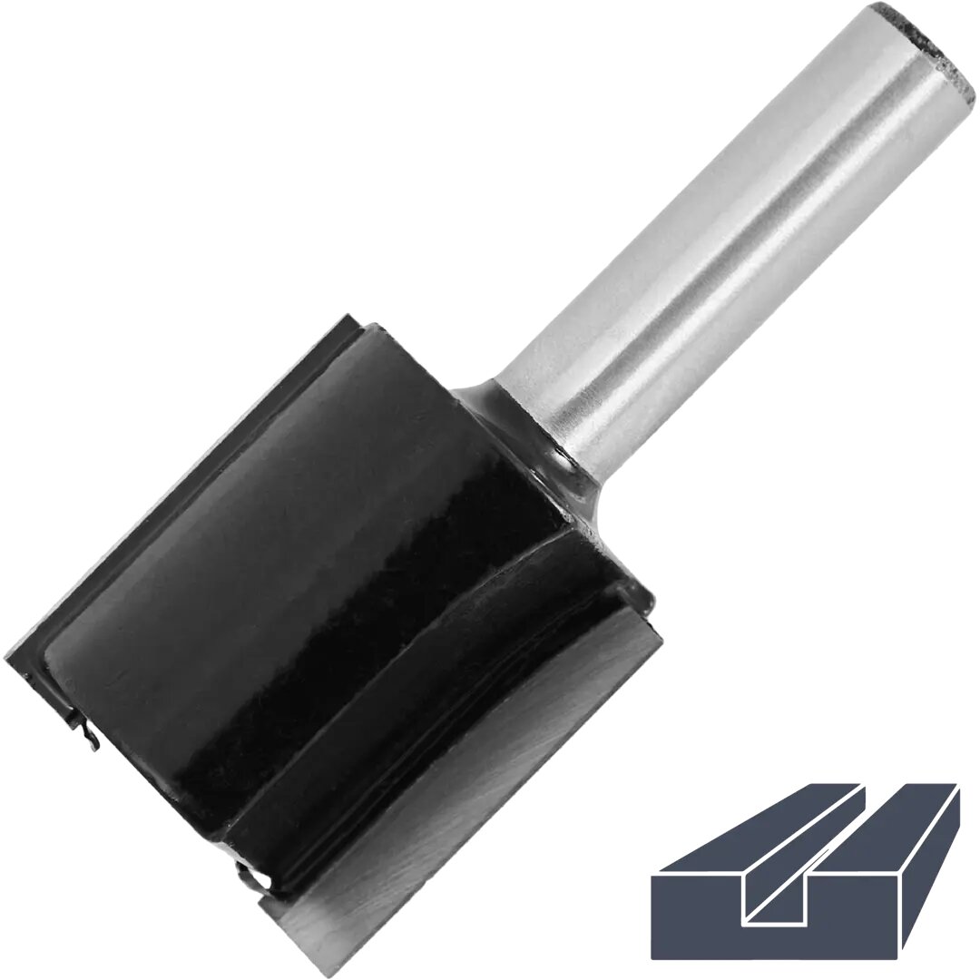 Фреза пазовая прямая по дереву 1411510 24x25 мм