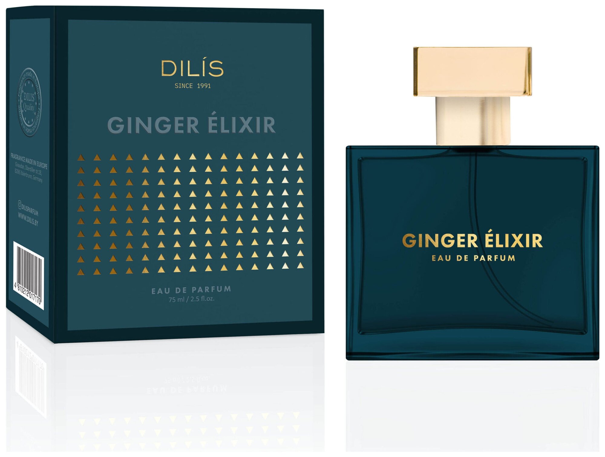 Парфюмерная вода мужская Nature Line Ginger Elixir (Объем 75 мл) - Белорусская косметика