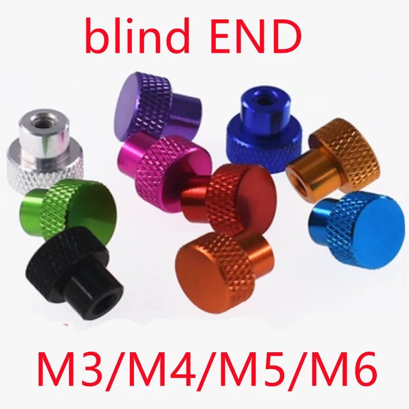 Цветные алюминиевые фланцевые гайки M2-M6 M6 5pcs, red