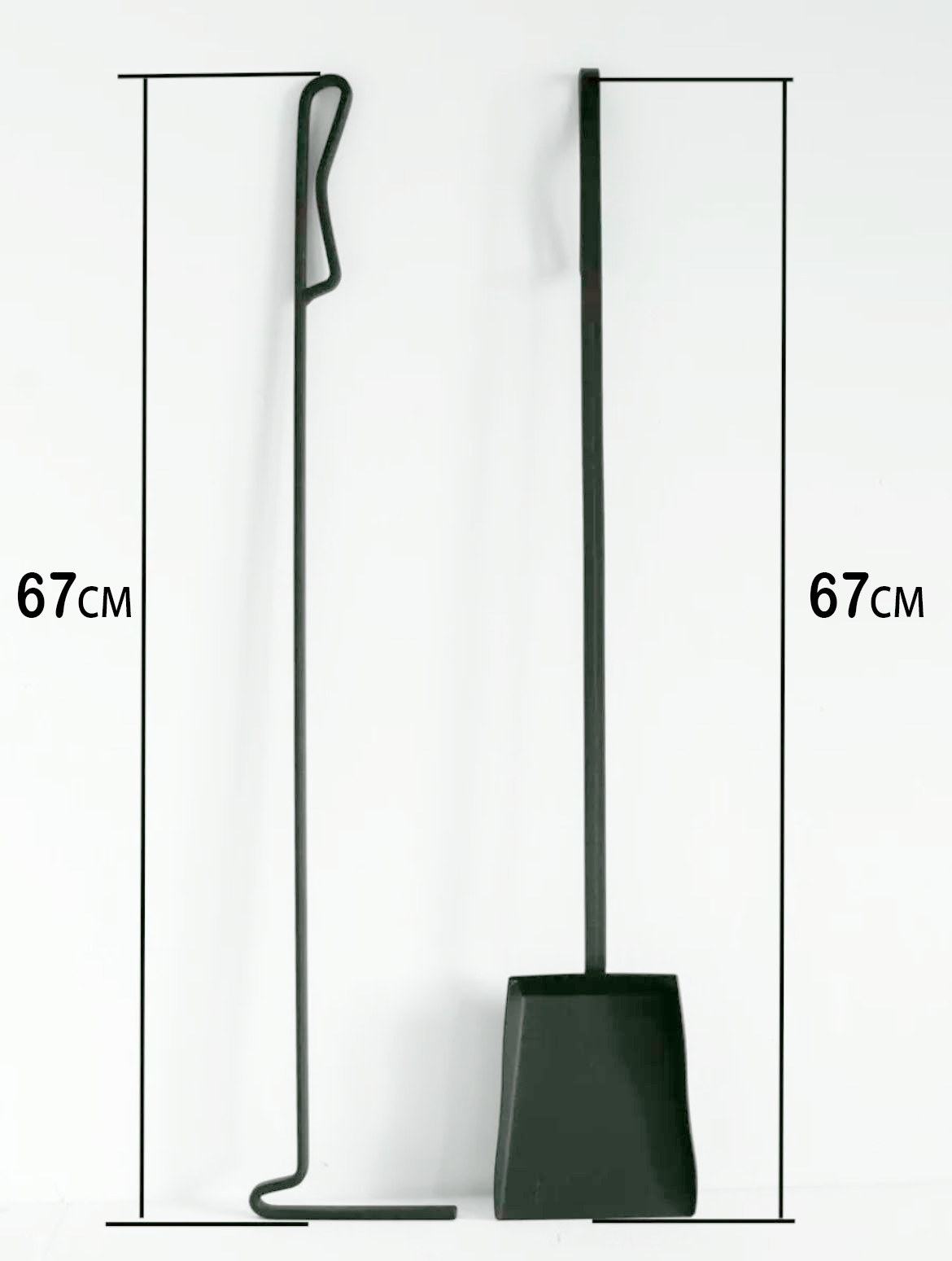 Набор инструментов Gratar "НИ 105" для мангала - кочерга и совок 19х67х4 см