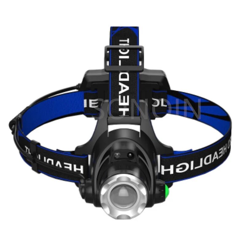 THEBSE Налобный фонарь T6 L2 V6 черный 10000 лм V6 12000LM, Темно-синий, Sensor A1