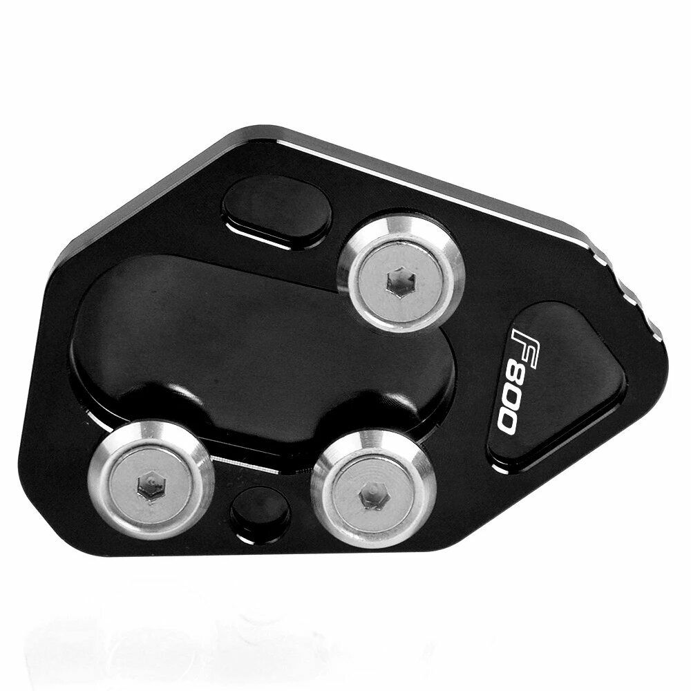 Для BMW F800GT F800S F800ST F800R F800 R GT S ST Аксессуары для мотоциклов Боковая подставка с ЧПУ Увеличительная пластина Поддержка подставки для ног Черный, F800 LOGO