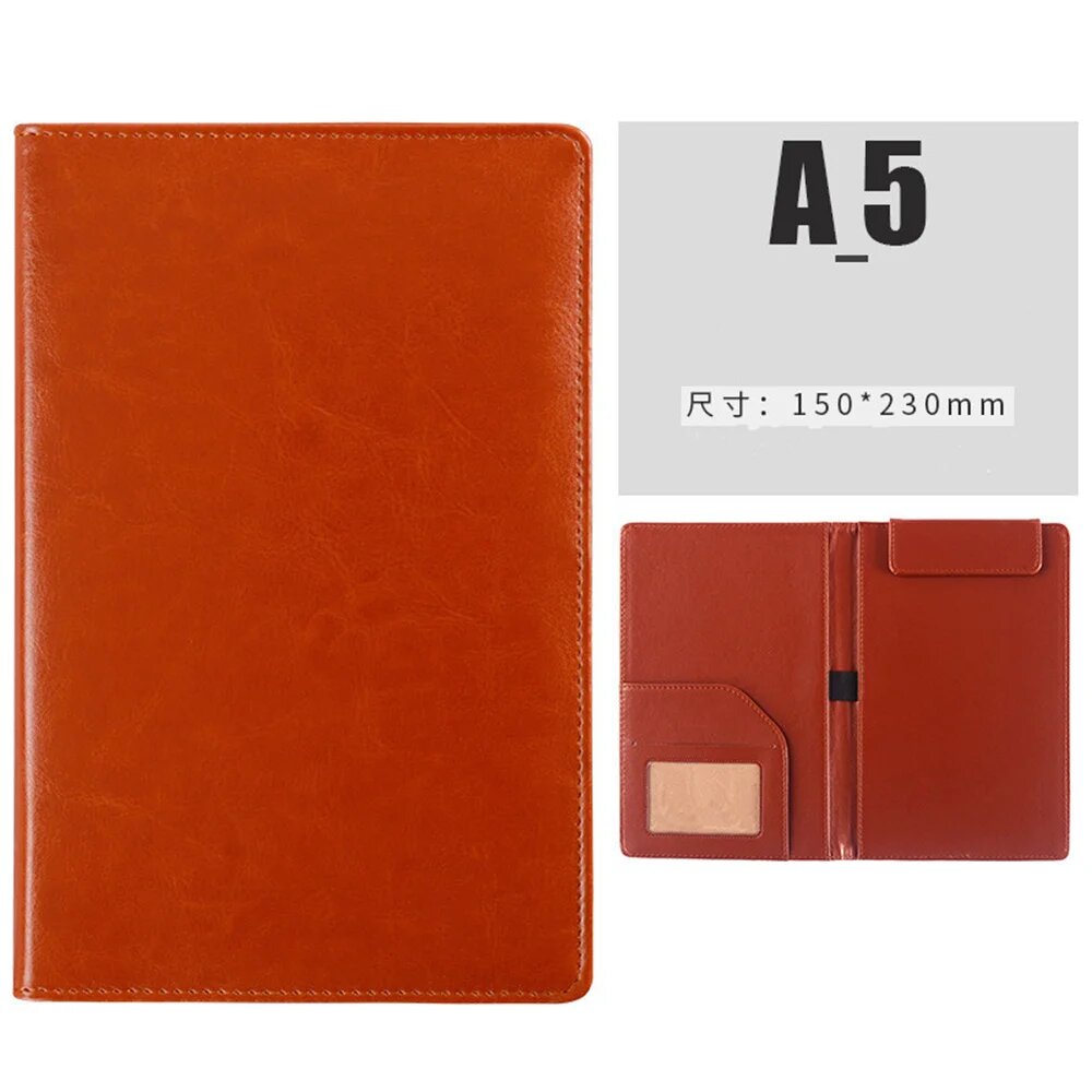 Папка-держатель для документов A5 из искусственной кожи Brown