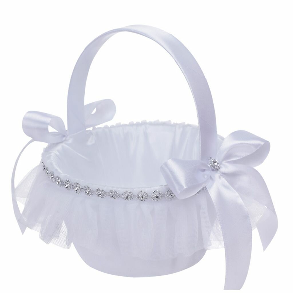 Корзина с цветами, Свадебная церемония, Вечеринка, Подарок для макияжа Девушки-цветка