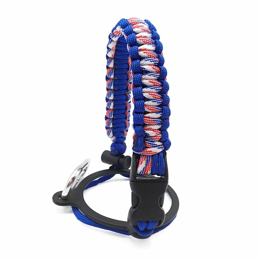 Термокружка с ручкой из паракорда - цвет американского флага