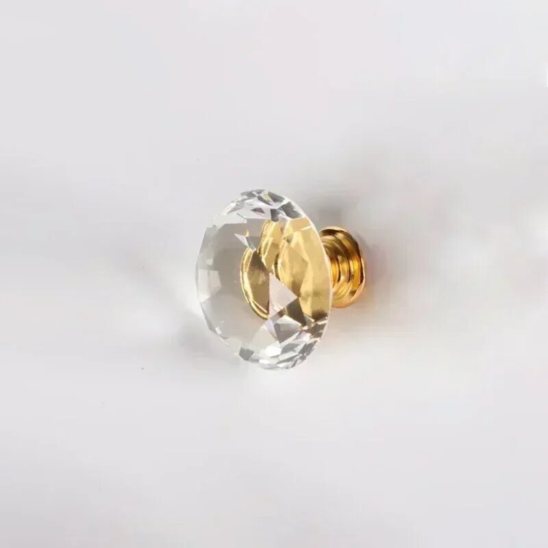 Хрустальные ручки для шкафов XMSJ 40mm, golden