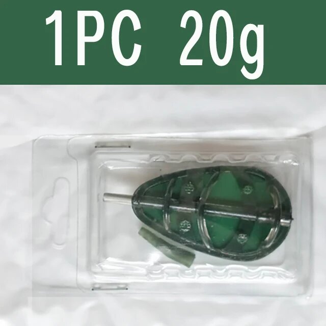 JIGEECARP набор фидеров для карпа зеленый 20-100г 1pc 20g