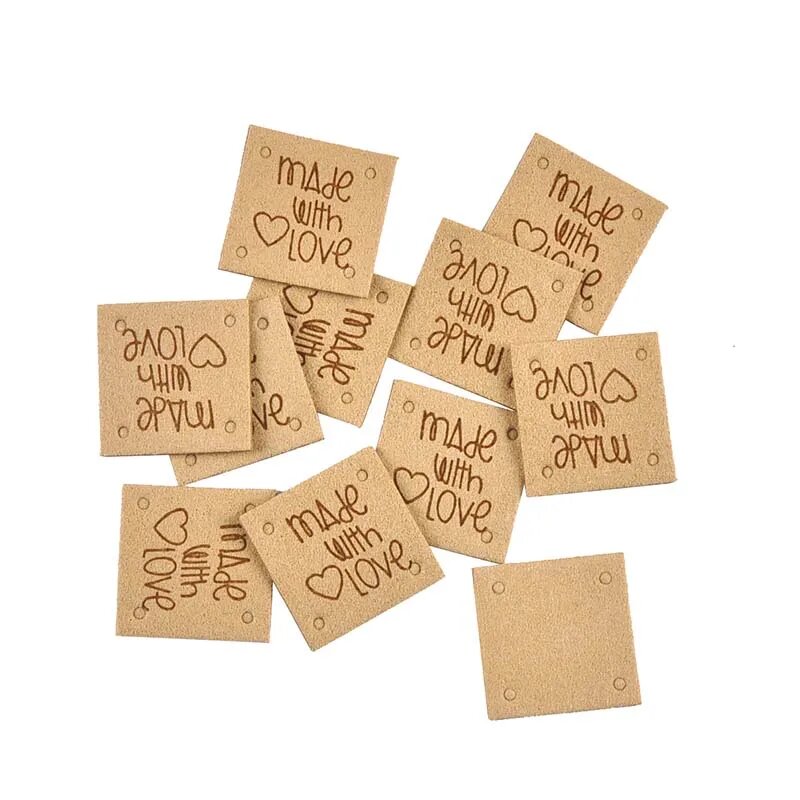 Кожаные этикетки для одежды 20 шт. 9-20Pcs