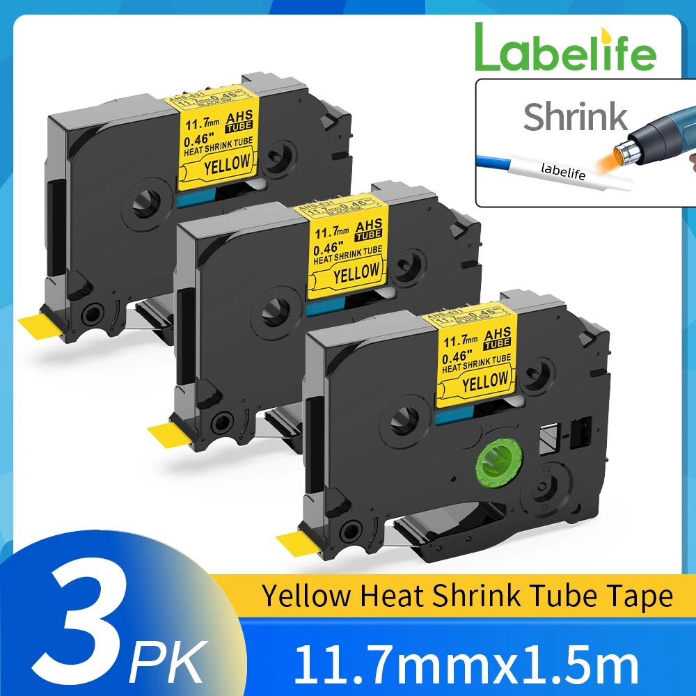 Портативный принтер этикеток MarkDomain E1000PRO 3PK Yellow Tube 11.7