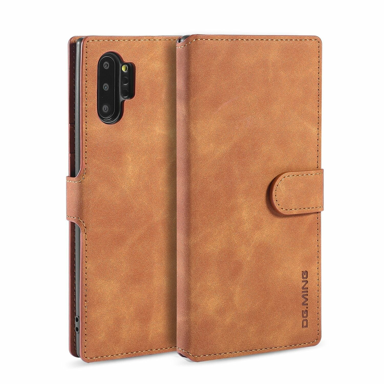 DG.MING Кожаный Чехол С Визитницей Из Экокожи Для Samsung Galaxy Note 10+/ Note 10 Plus (Самсунг Галакси Ноут 10 Плюс)