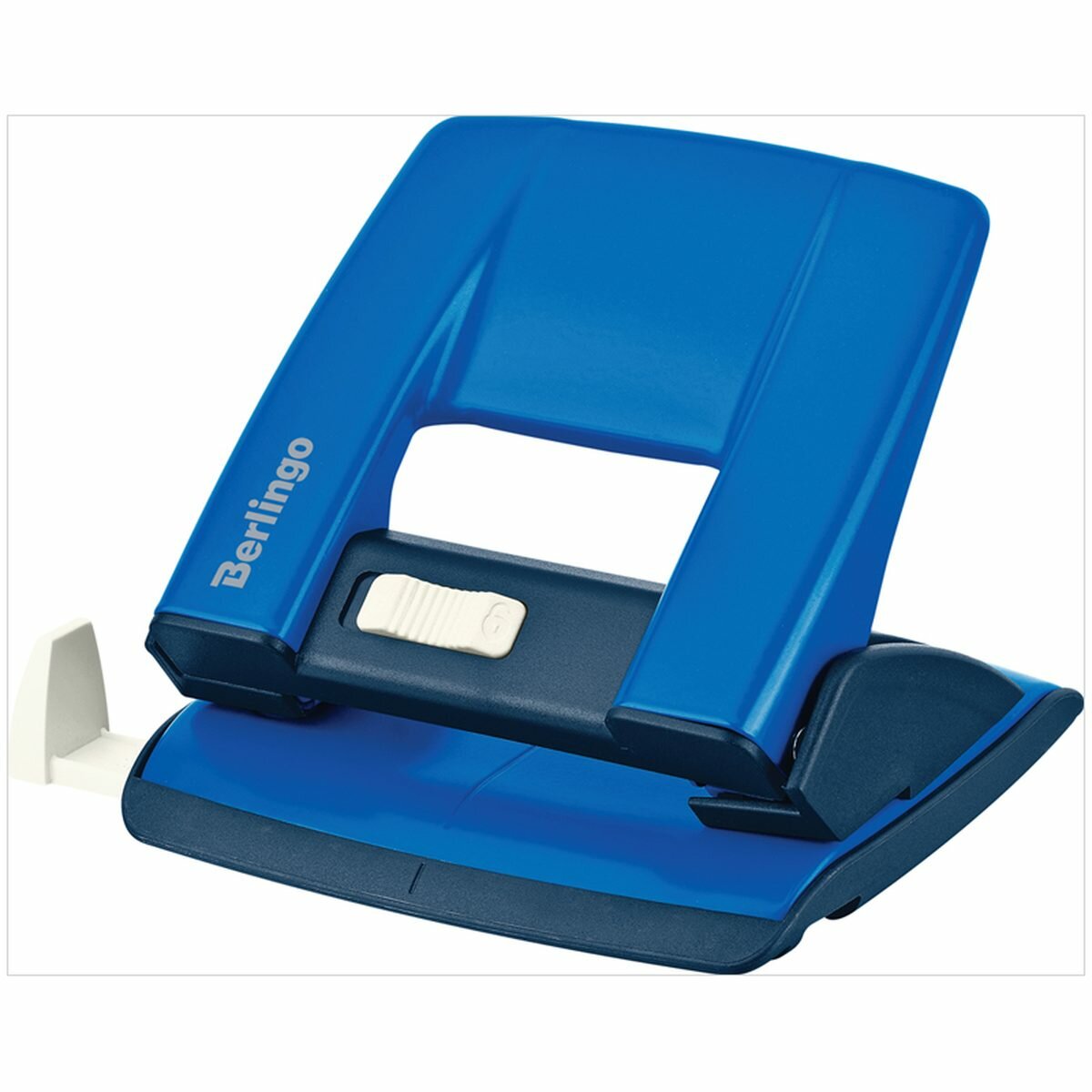 Дырокол Berlingo Power TX, до 20 листов, металл, фиксатор и линейка, синий (KPh_20179)