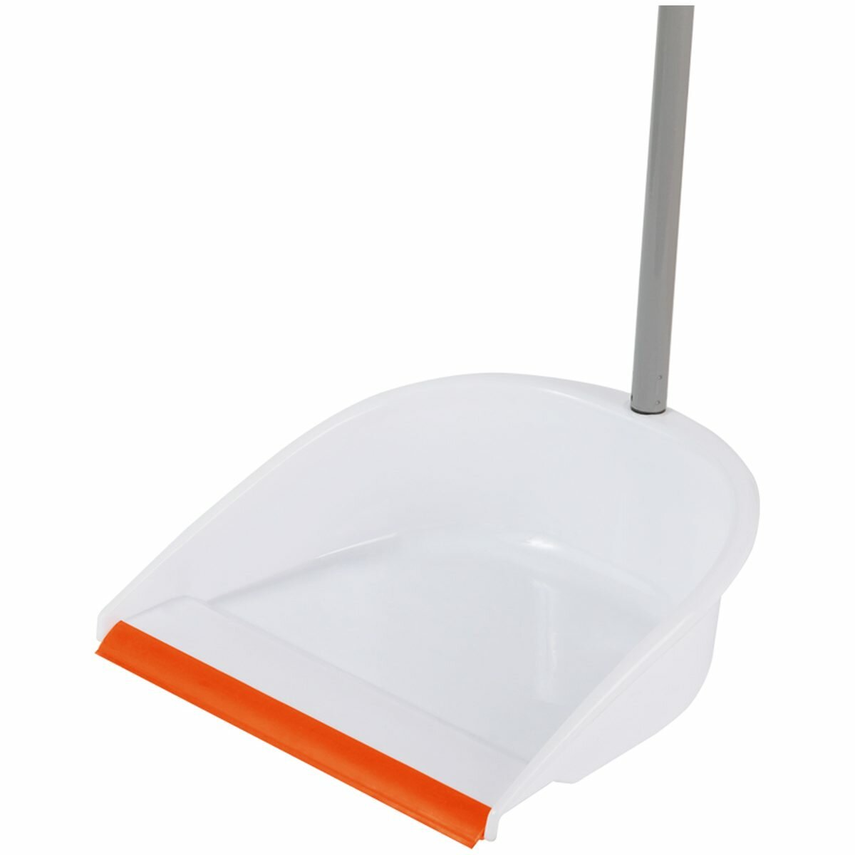 Совок для мусора OfficeClean Professional со щеткой-сметкой, метал. ручка 71,5см, пластик, резин. кромка (303071)
