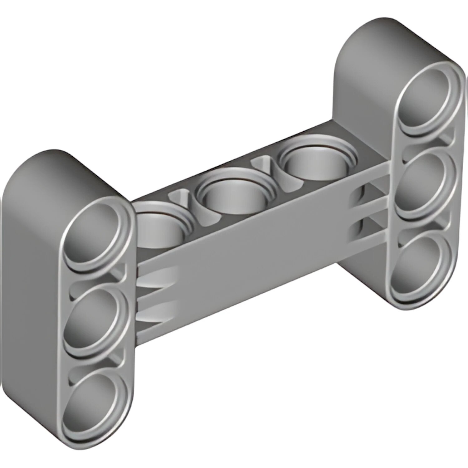 Деталь LEGO Technic, Liftarm, Modified H-Shape Thick 3 x 5 Perpendicular 14720 Light Bluish Gray U
