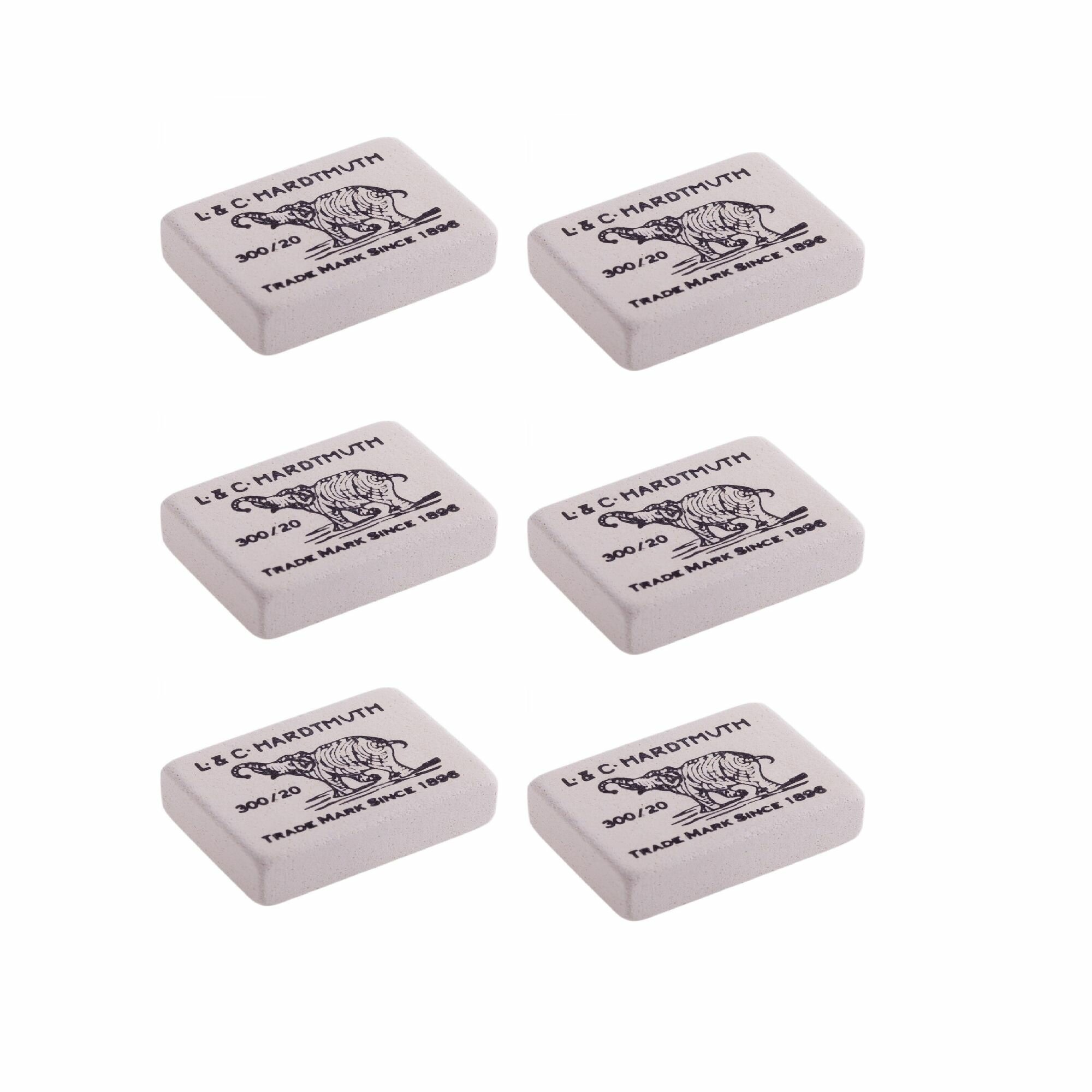 KOH-I-NOOR Ластик Elefant, 12х45х31мм, 6 уп