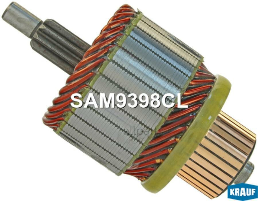 KRAUF SAM9398CL ротор стартера! 12V 1kw D54 L107\ Mazda 323/626/MX5 98>, Nissan Almera/Sunny 1.4/1.6 91-00
