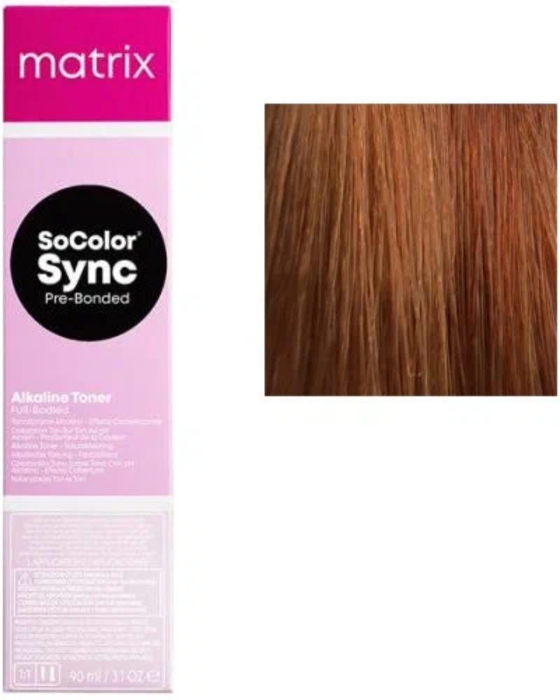 Kраска для волос Matrix SoColor Sync Pre-Bonded ,8CG светлый блондин медный золотистый, без аммиака 90 мл,