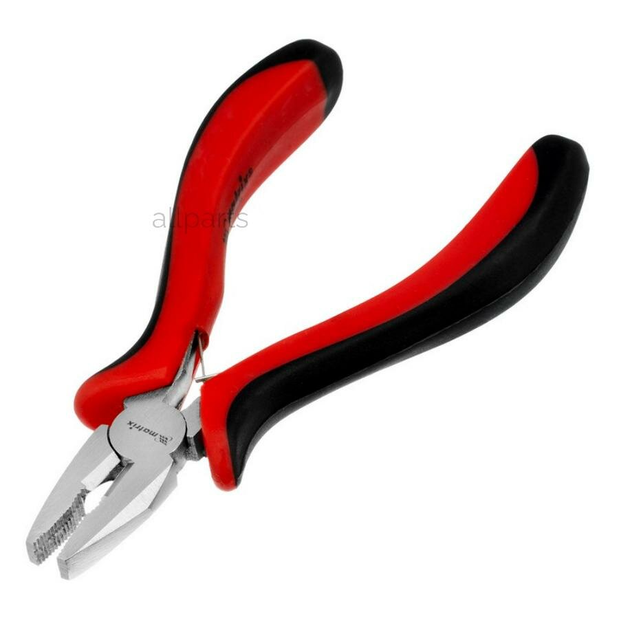 MATRIX 17816 Плоскогубцы Mini, 130 мм, никелированные, авторазжим, двухкомпонентные рукоятки MATRIX 17816