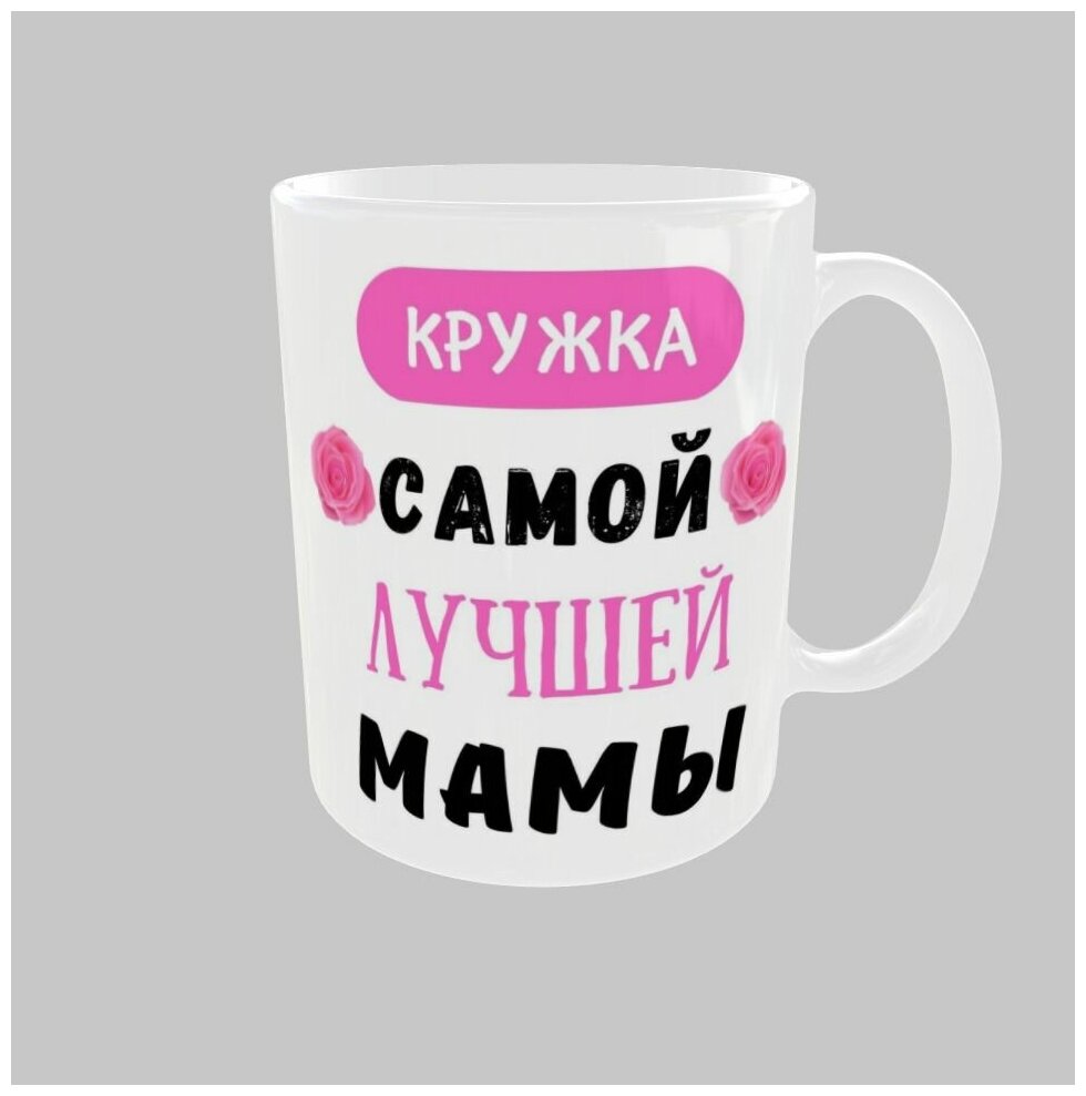 Кружка с принтом надписью Кружка самой лучшей мамы