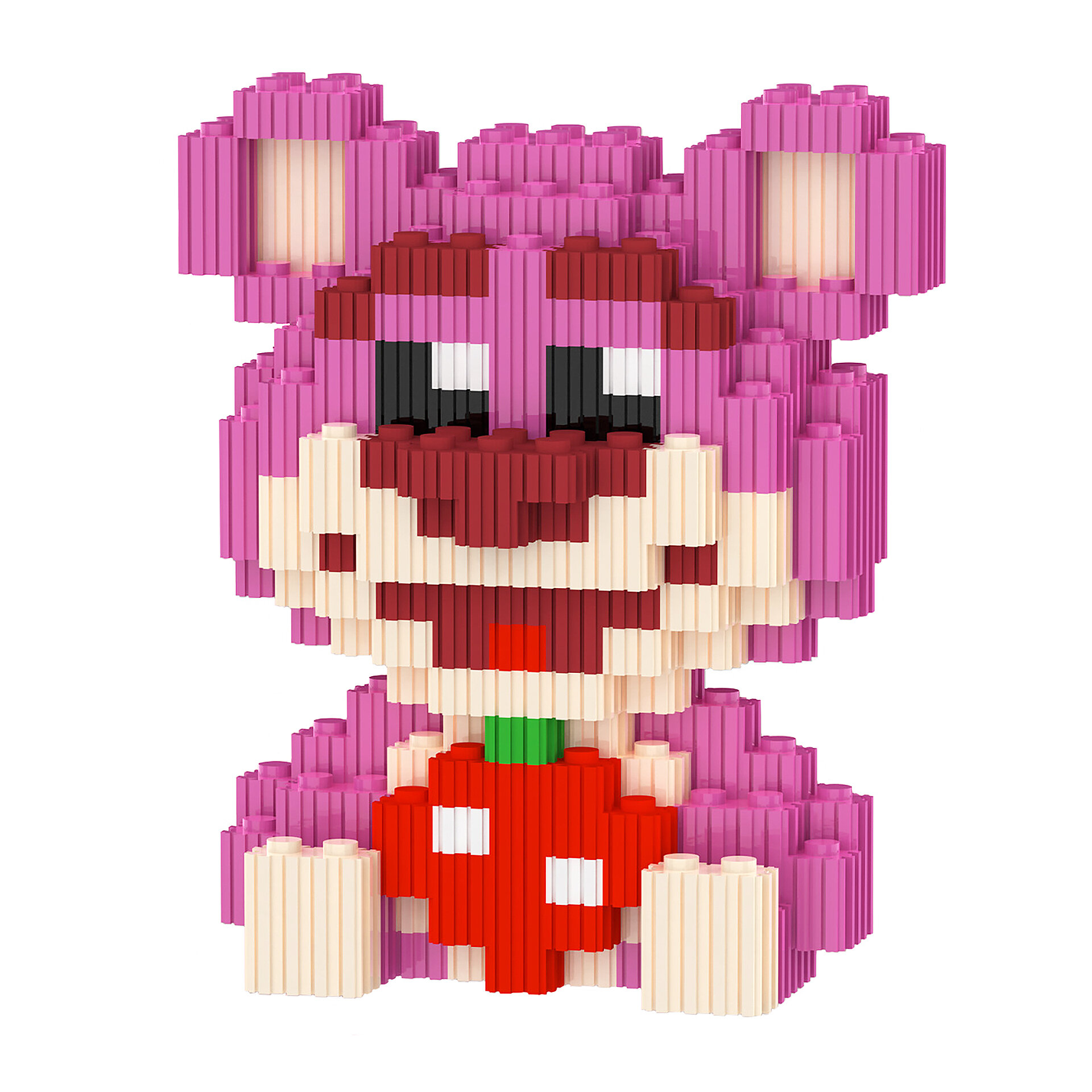3D Конструктор MAGIC BLOCKS: Мишка Лотсо / История игрушек, фигурка из мини-блоков / 500 деталей