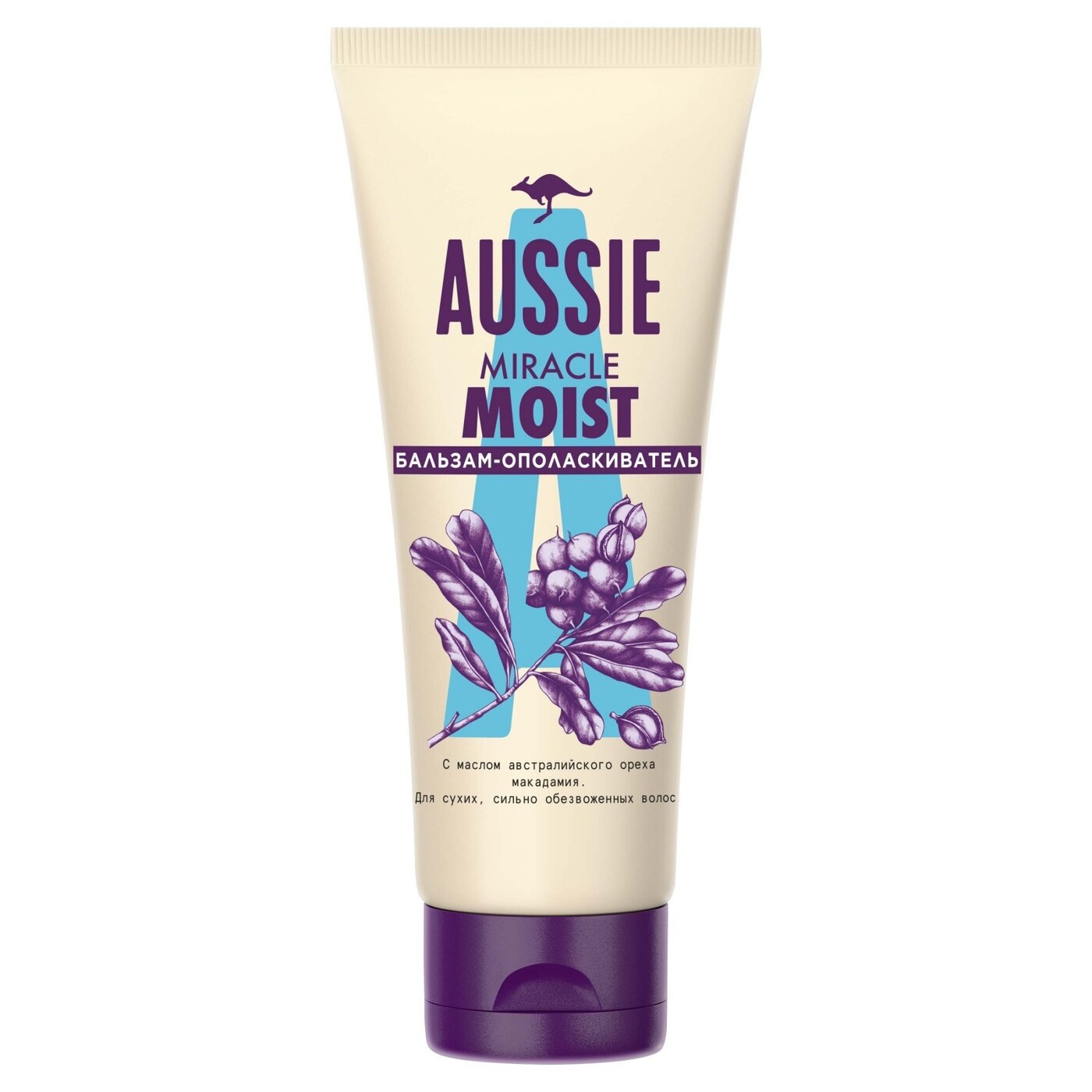 Бальзам-ополаскиватель Aussie Miracle Moist, 200 мл, для сухих волос