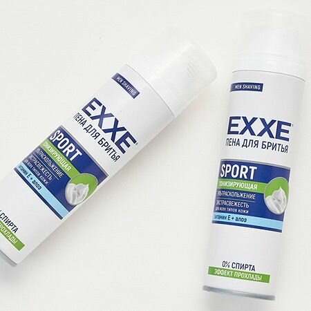 Пена для бритья EXXE SPORT ENERGY, Cool Effect, 200 мл
