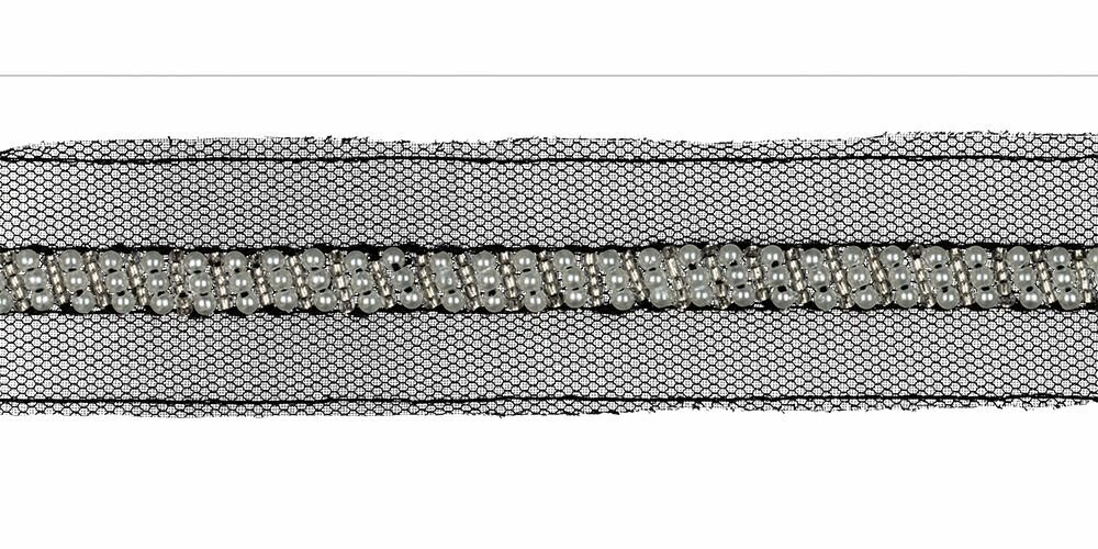 Декоративная лента Floranta "Liatris", 32 мм, 5 м, №01, черная