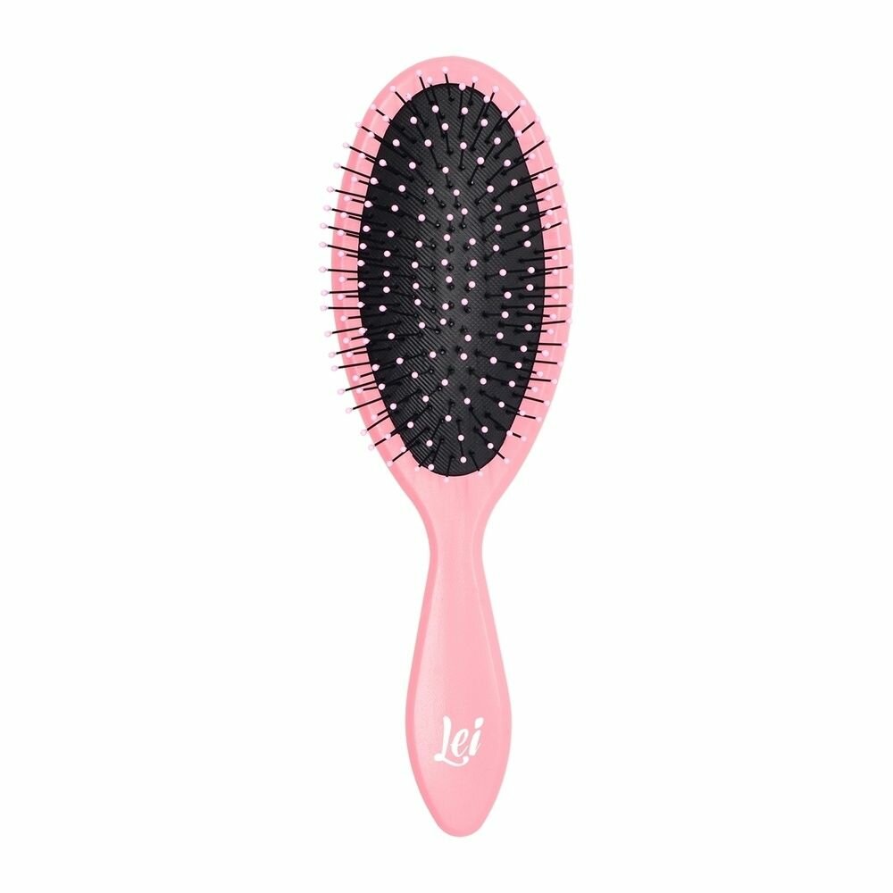Расческа LEI Массажная, 090, пластик, розовая