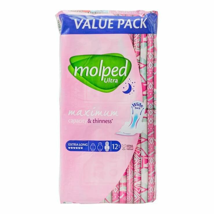 Прокладки женские MOLPED Ультра Ночные, 12 шт