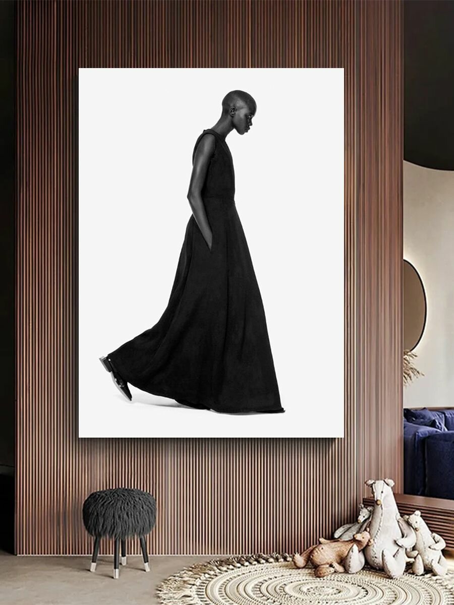 Негритянка / Африканка, картина вертикальная / на стену, 20х30 см.