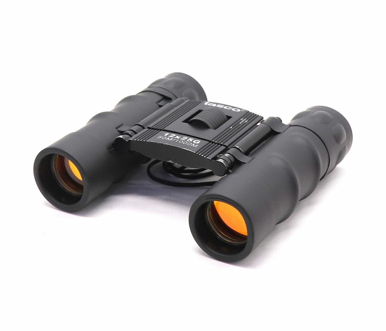 Бинокль Tasco, 12х25, складной, легкий, защита от влаги, ударопрочный, обрезиненный