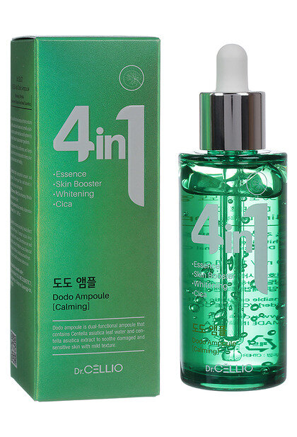 Сыворотка Dr.Cellio для лица Dr. G50 4 IN 1 DODO AMPOULE (Cica), с экстрактом центеллы азиатской, 50 мл