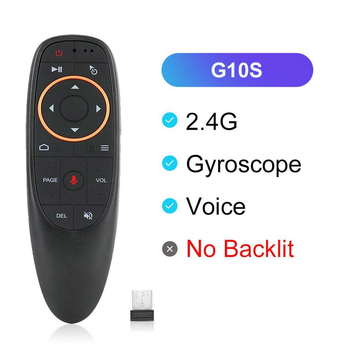 G10S Pro Voice Control Air Mouse с гироскопическим датчиком Мини беспроводная клавиатура Smart Remote Control с подсветк