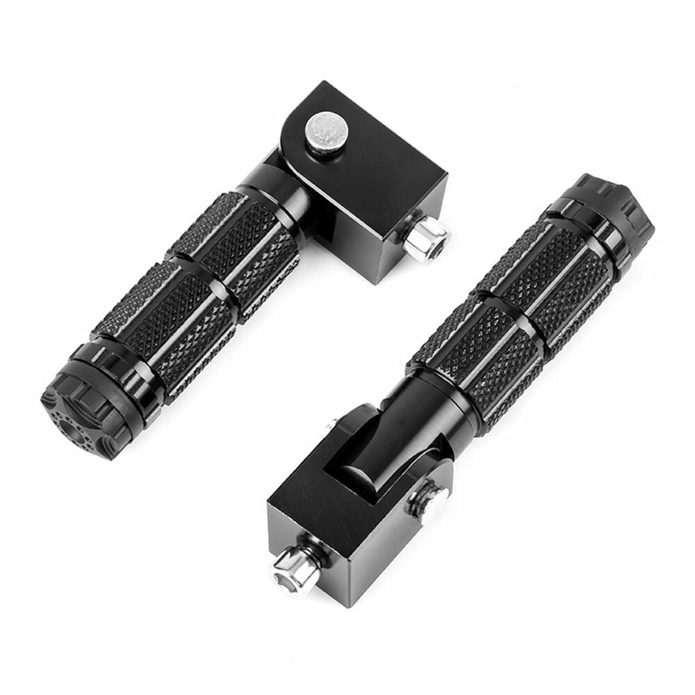 Парные складные подножки для мотоцикла 8мм, алюминиевые пеги для мотоциклов, скутеров и электровелосипедов, надежные и безопасные