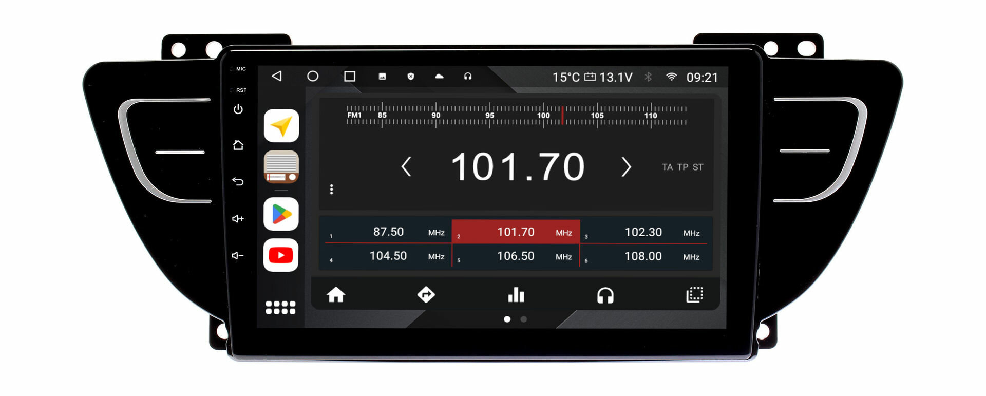 Магнитола Geely Atlas 2016 - 2022 / 9 дюймов, 4/32GB, 8 ядер, DSP, 4G, Android 10 / Wide Media