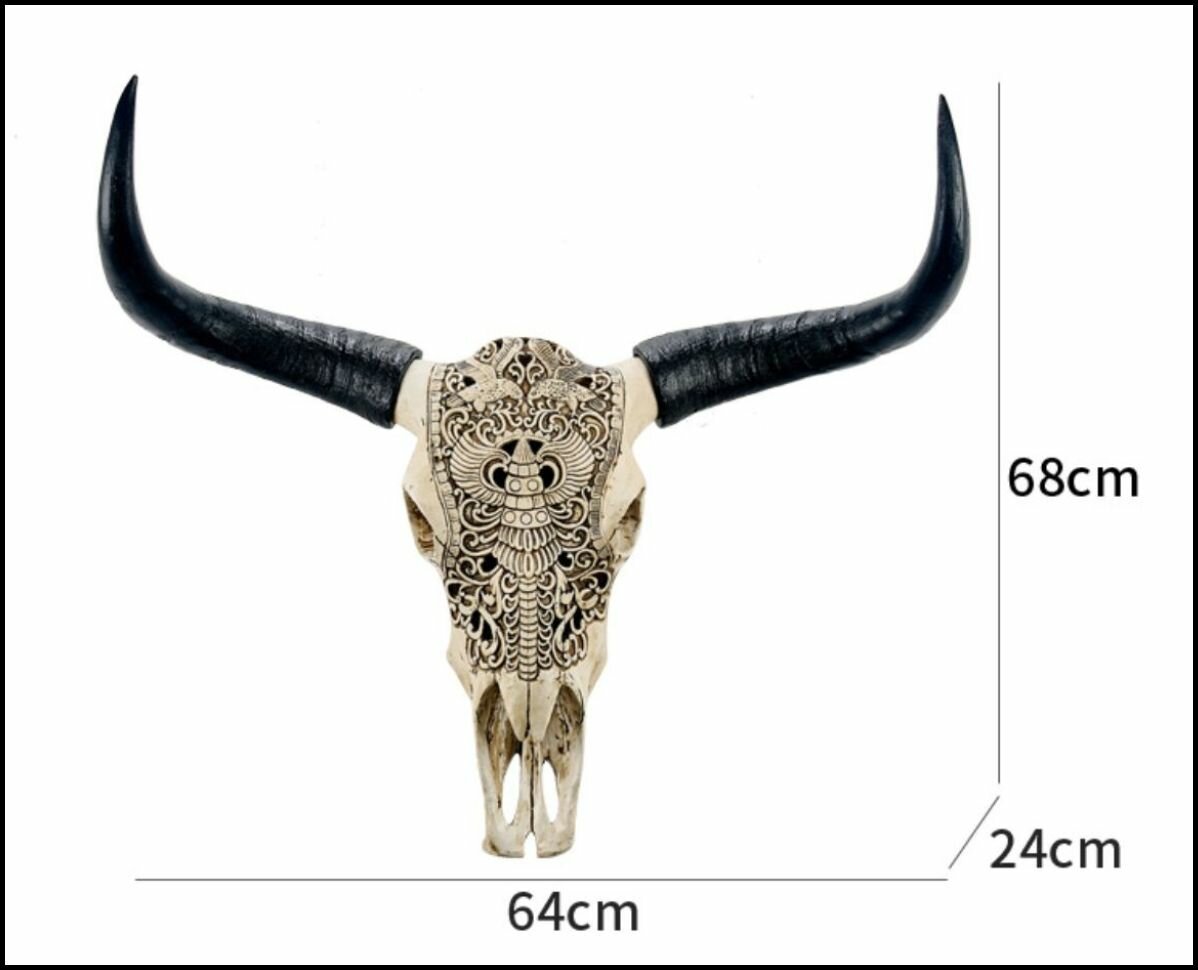 Хэллоуин имитация головы коровы, творческая скульптура из смолы