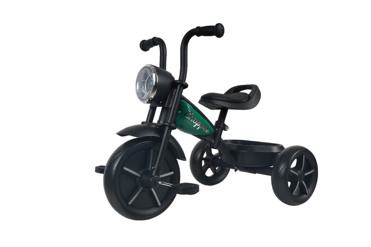 Детский трехколесный велосипед CHOPPER, с фарой со светом и звуком, детский мотоцикл, от 1 года, регулировка сидения