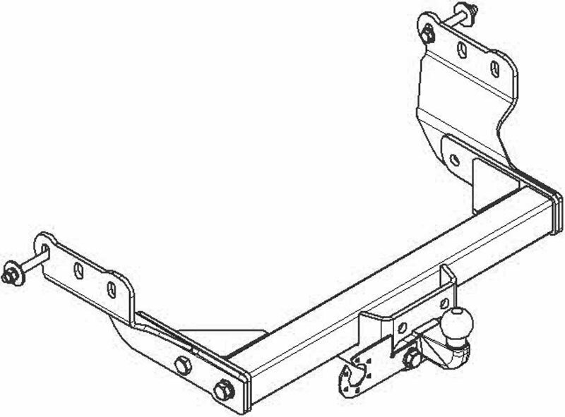 Фаркоп на FORD TRANSIT (2000-2013) (без электрики, паспорт/сертификат в комплекте) Автос. FD 26