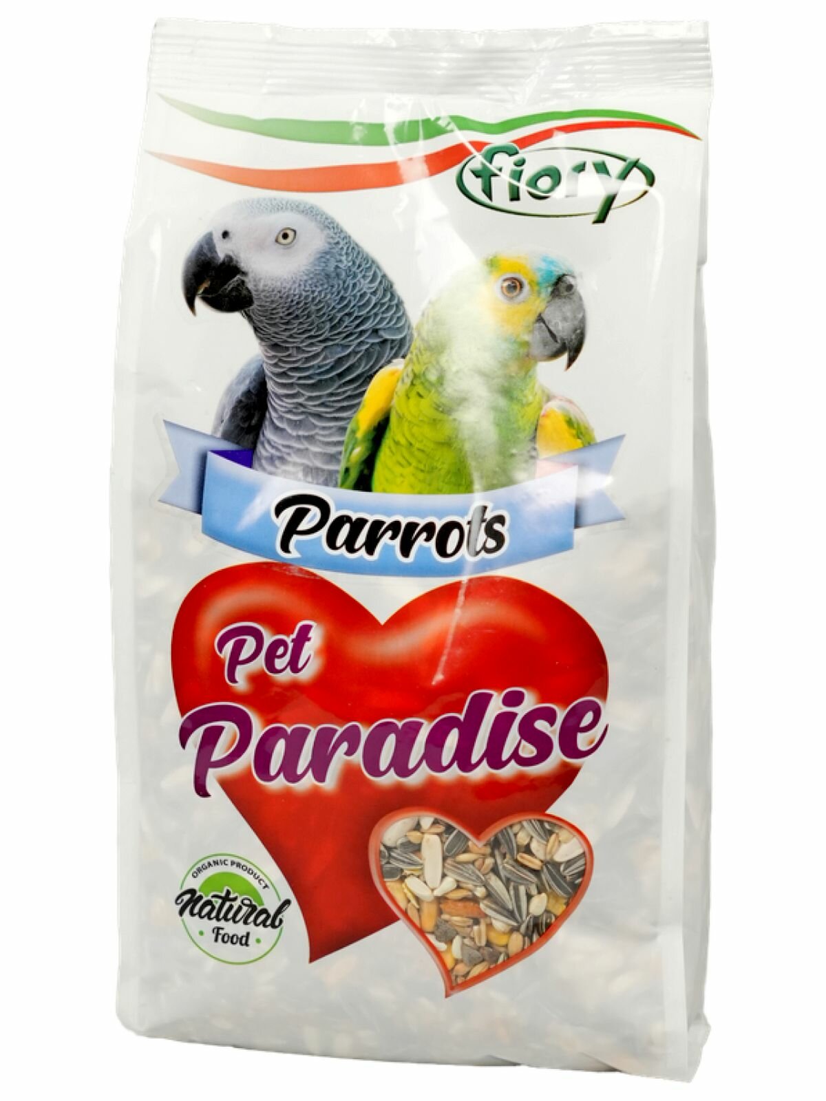 Корм FIORY Pet Paradise, для крупных попугаев, зерновой, 1кг