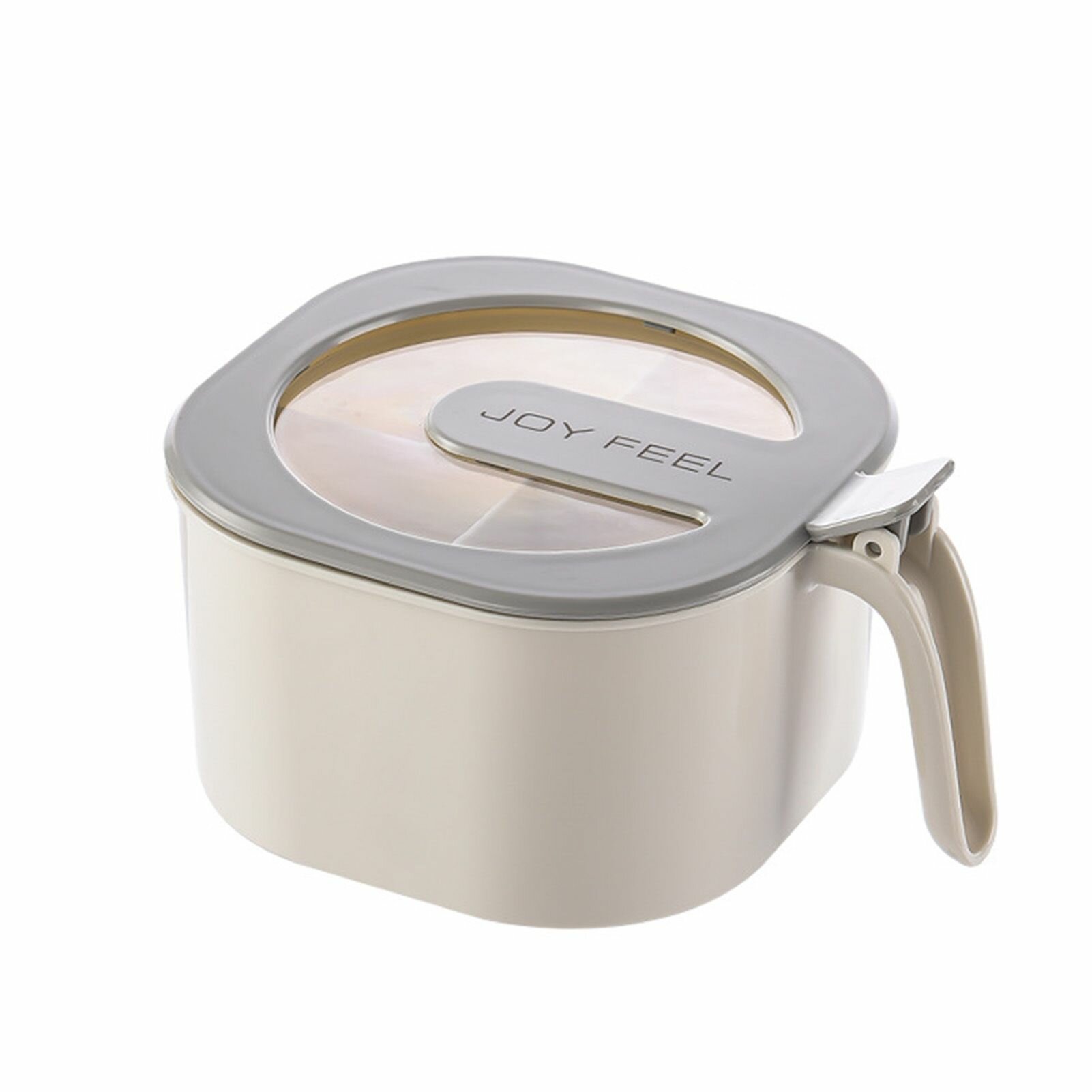 Контейнер для специй 4 в 1, коробка для приправ с ложками для кухни, кемпинга, барбекю, готовки на открытом воздухе, белый