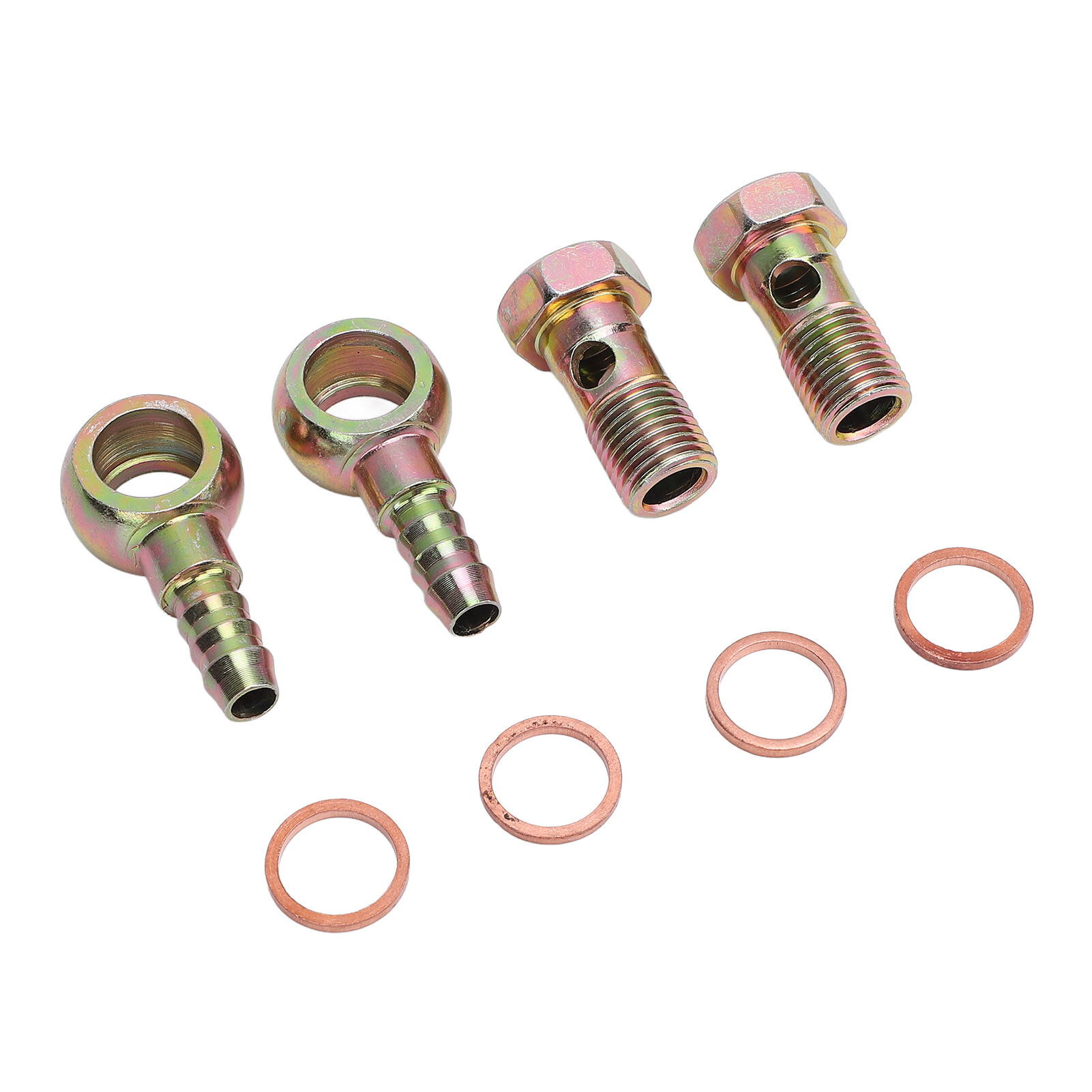 Комплект фитингов для шланга охлаждающей жидкости M14x1,5 мм с болтами-штуцерами из нержавеющей стали для шланга охлаждающей жидкости с внутренним диаметром от 9 до 10 мм