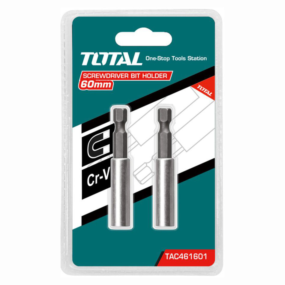 Магнитный держатель для бит 60 мм. ( 2 шт.) TOTAL TAC461601.