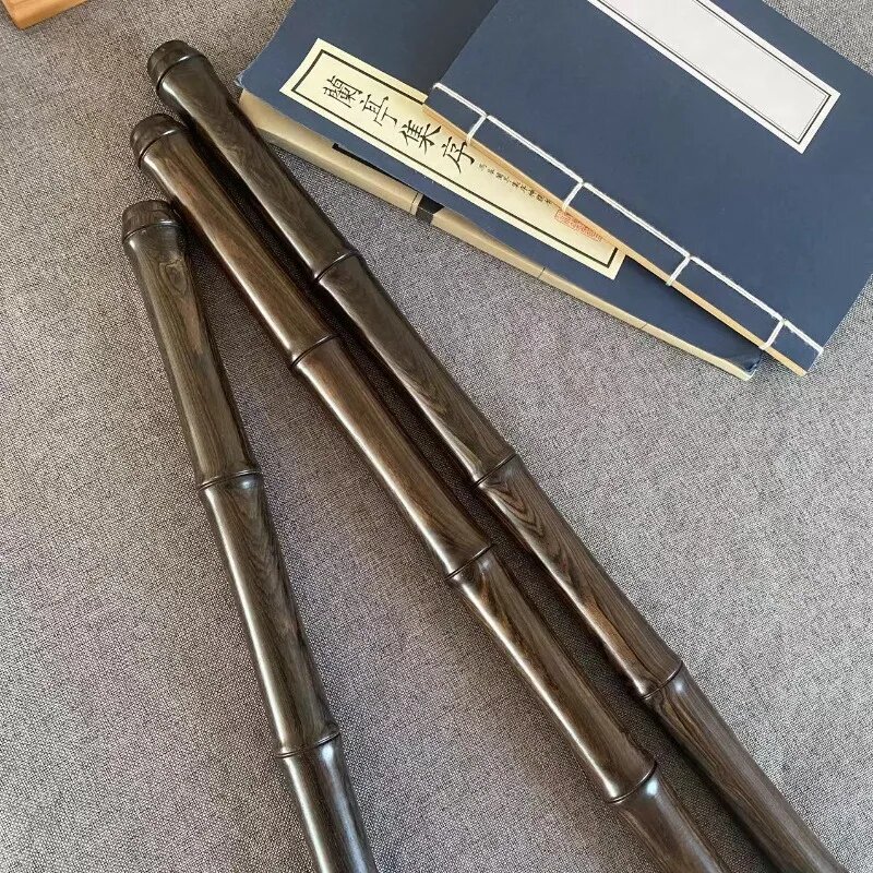 Красный короткий сандаловый бамбуковый посох для кунг-фу