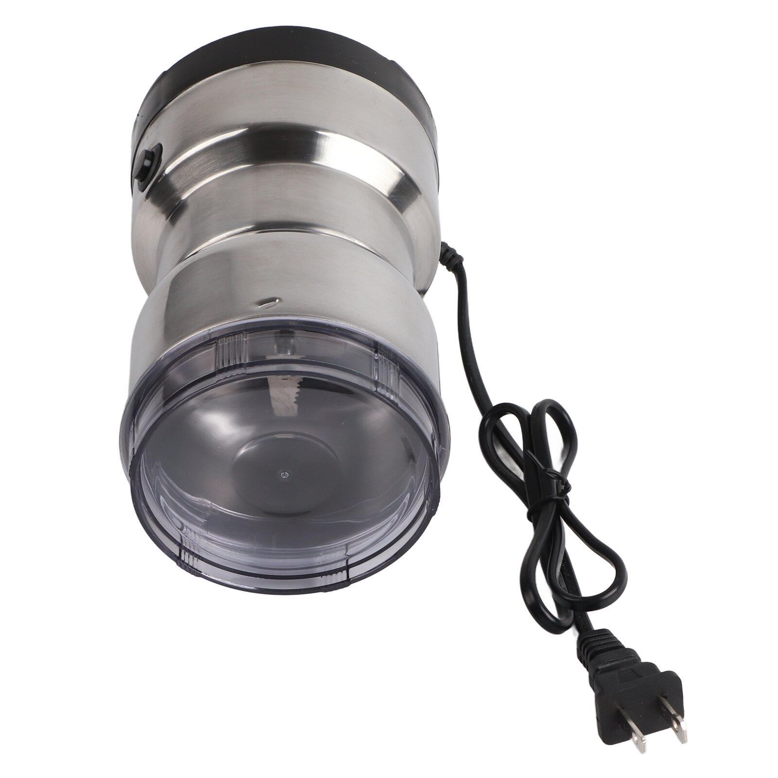 Электрический шлифовальный станок, мини-мельница из нержавеющей стали с 4 лезвиями, портативная мельница для зерна, кухонная утварь, вилка стандарта США, 110 В